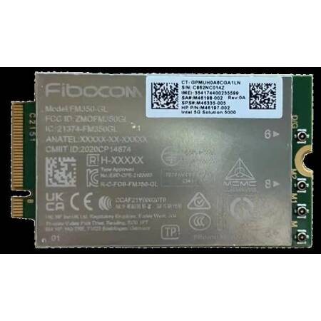 Intel 5G Solution 5000 Fibocom FM350-GL LTE/5G WWAN Modul für HP Note ...