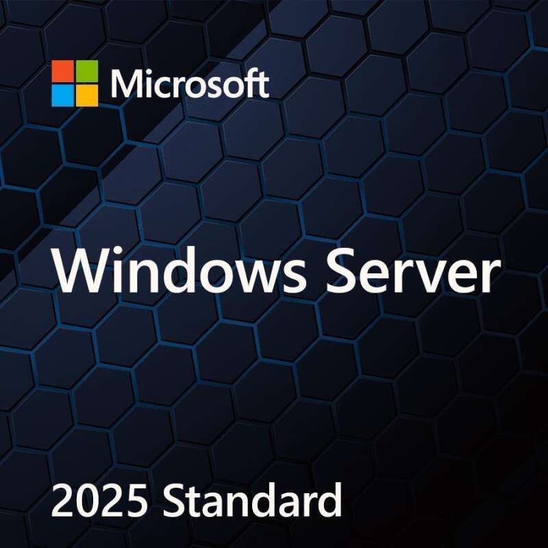 Microsoft Windows 2025 Standard Server X64 1pk DSP 24 Core dt.DVD, 1412 ...
