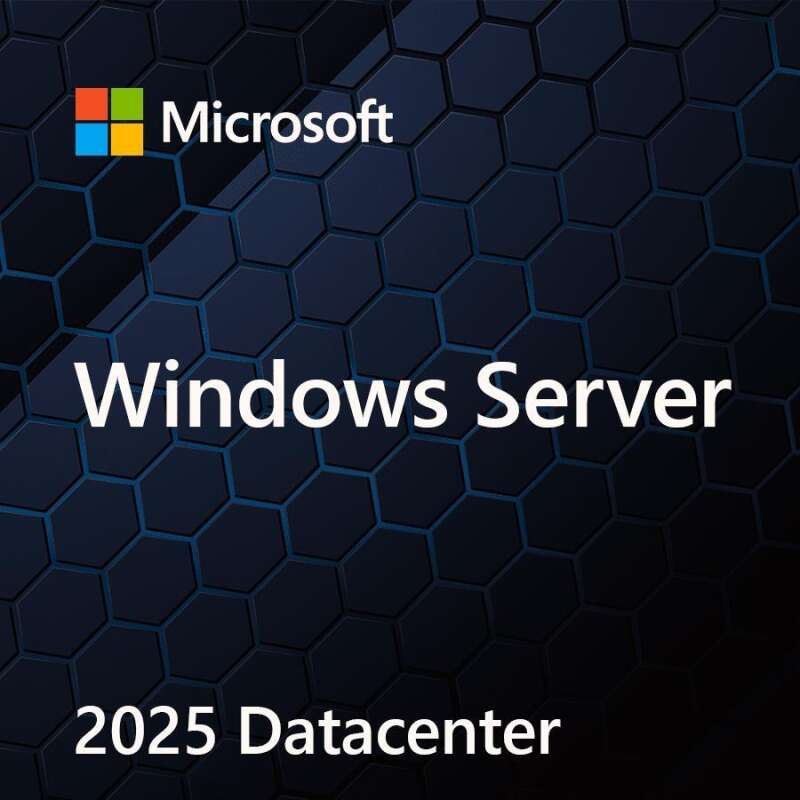 Microsoft Windows 2025 Datacenter Server X64 1pk DSP 16 Core dt.DVD ...